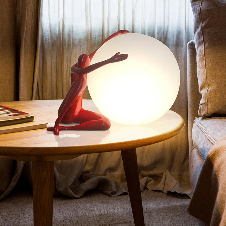 Nordic Modern Creative Design Sculpture Desk Light Living Room Bedroom ...
