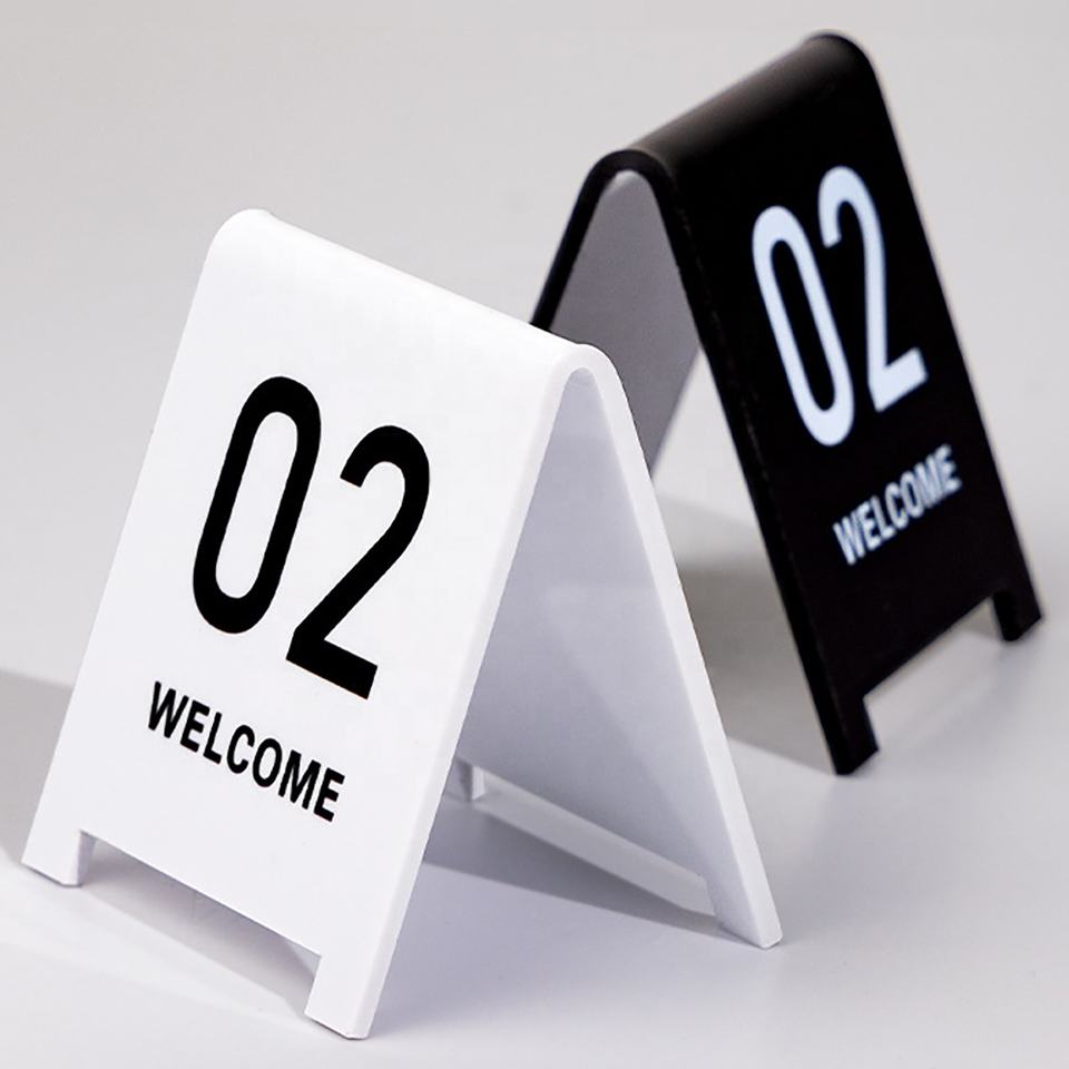 2026 Wholesale Custom UV Printed Table Acrylic Number Plate for ...