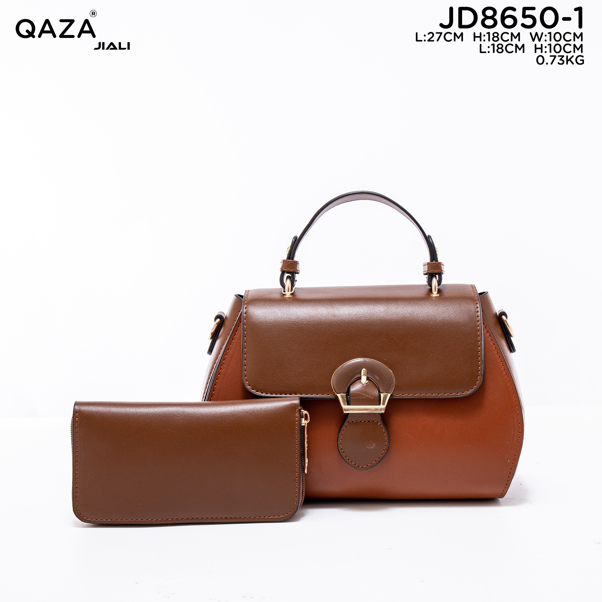 QAZA Jiali Casual Fashion New Simple PU Handbag Messenger Lightweight ...