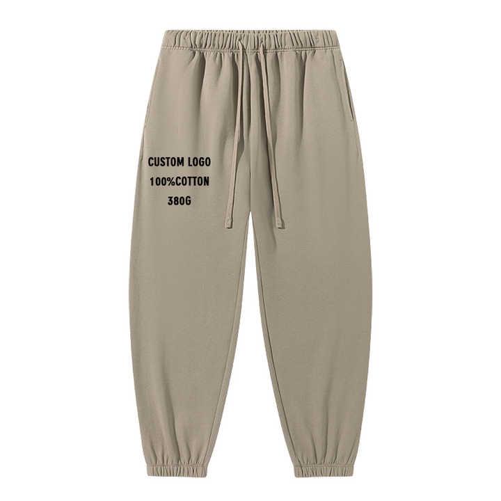 380G Bank 100% Cotton Oversized Baggy Men Jogger Essentials Heavyweight ...
