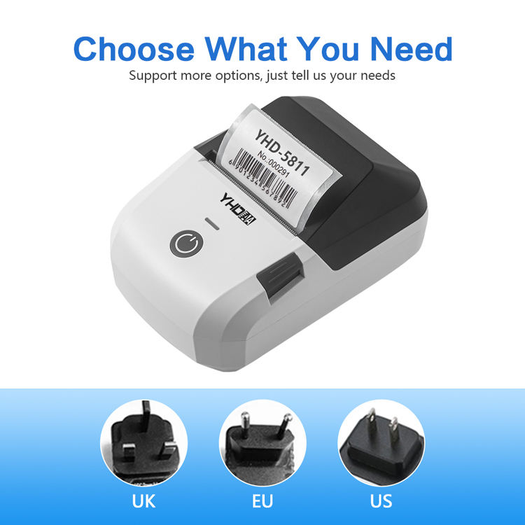 YHD-5811 Portable Mini Thermal Printer - Wireless & Reliable