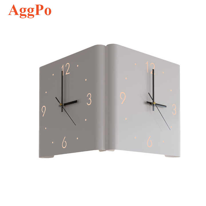 New Led Wall Clock Double Sided Corner Wall Clock - Creative Light ...