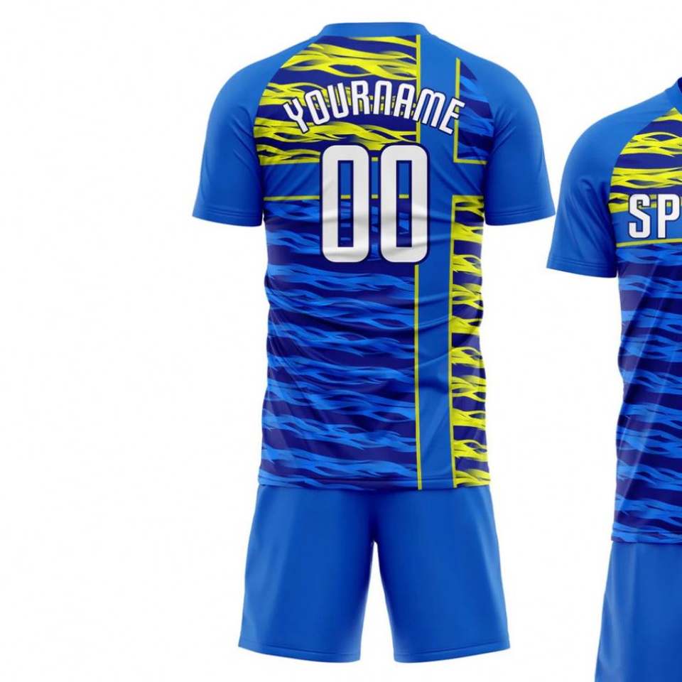 Soccer Jersey Set Sublimated Football Uniform Breathable Team ...