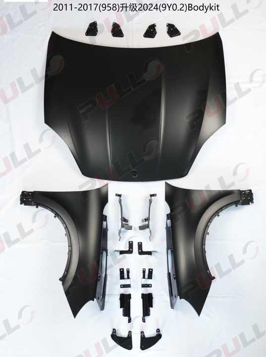 Car Body Kit Bumper for Porsche Cayenne 11-17 958 Upgrade to 2024 9Y0.2 Style,with Hood,fenders ...