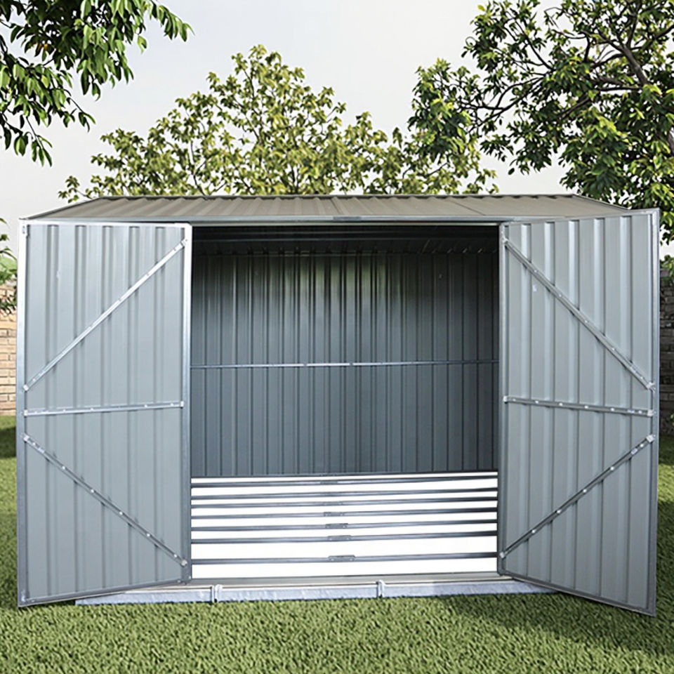 G1010-H200-2H Storage Buildings Sheds Metal Garden Shed Metal Shed ...