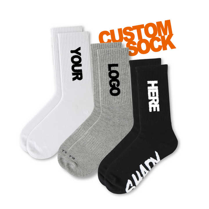 Good Quality Soft Custom Socks Pure Cotton Athletic Sport Socks Custom ...