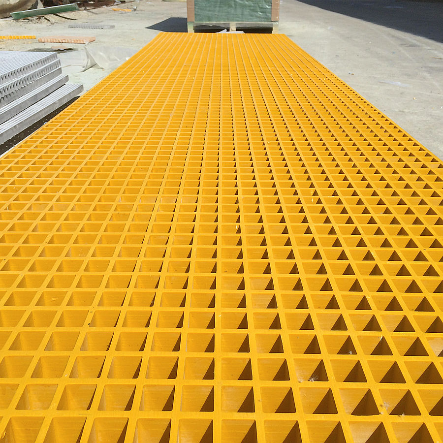 FRP Micro Mesh Grating with Bare-foot Friendly Grit Surface for Walkway ...