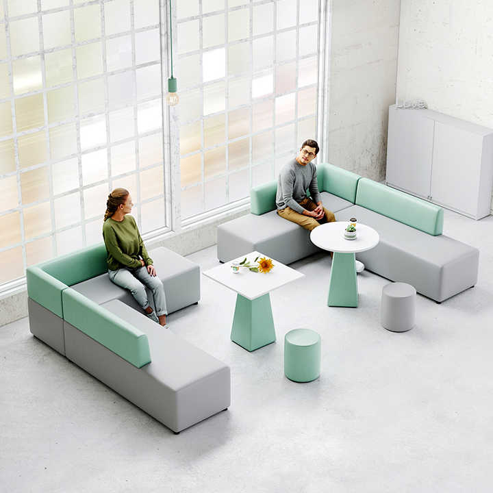 Creative Modern Office Sofa and Coffee Table Set Simple Business ...