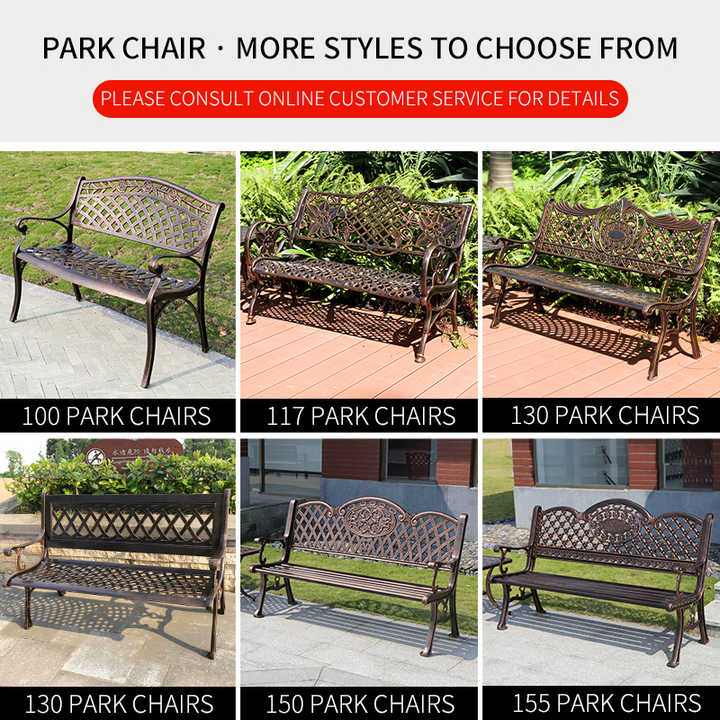 Modern Composite Outdoor Bench with Wood Slat Design - OEM Available