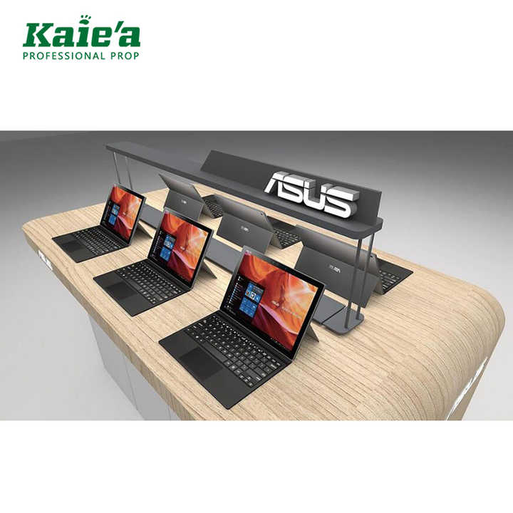 Custom Laptop Retail Display Table for Modern Shopping Environments ...
