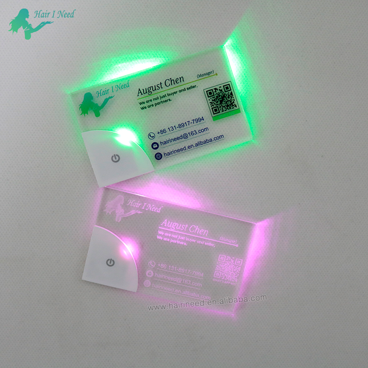 Luxury LED Acrylic Business Cards - Unique & Professional