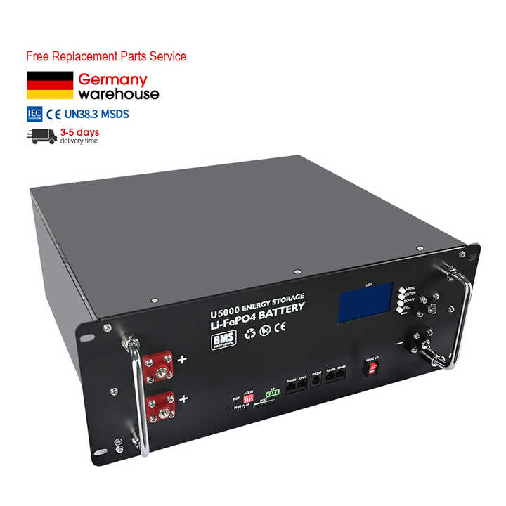 Rack Mount 48V Lifepo4 Battery Pack - 5kw to 10kw Capacity