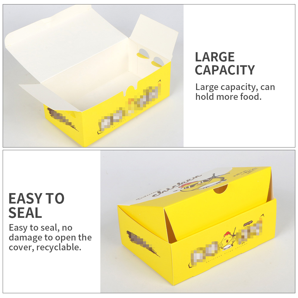 Customized Fast Food Paper Boxes Take Out Korean Fried Chicken