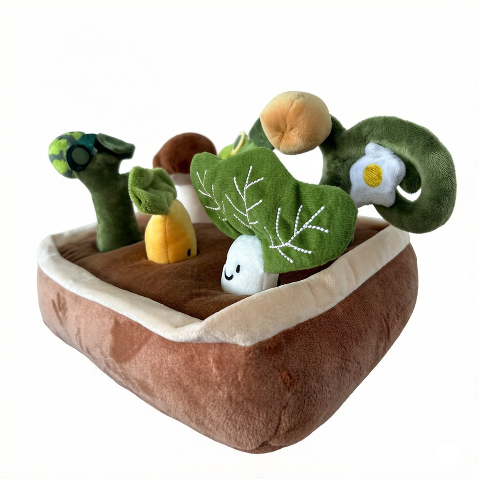 Baby Carrot Pulling Toy Fruit Vegetable 5-7 Years Short Plush Cotton ...
