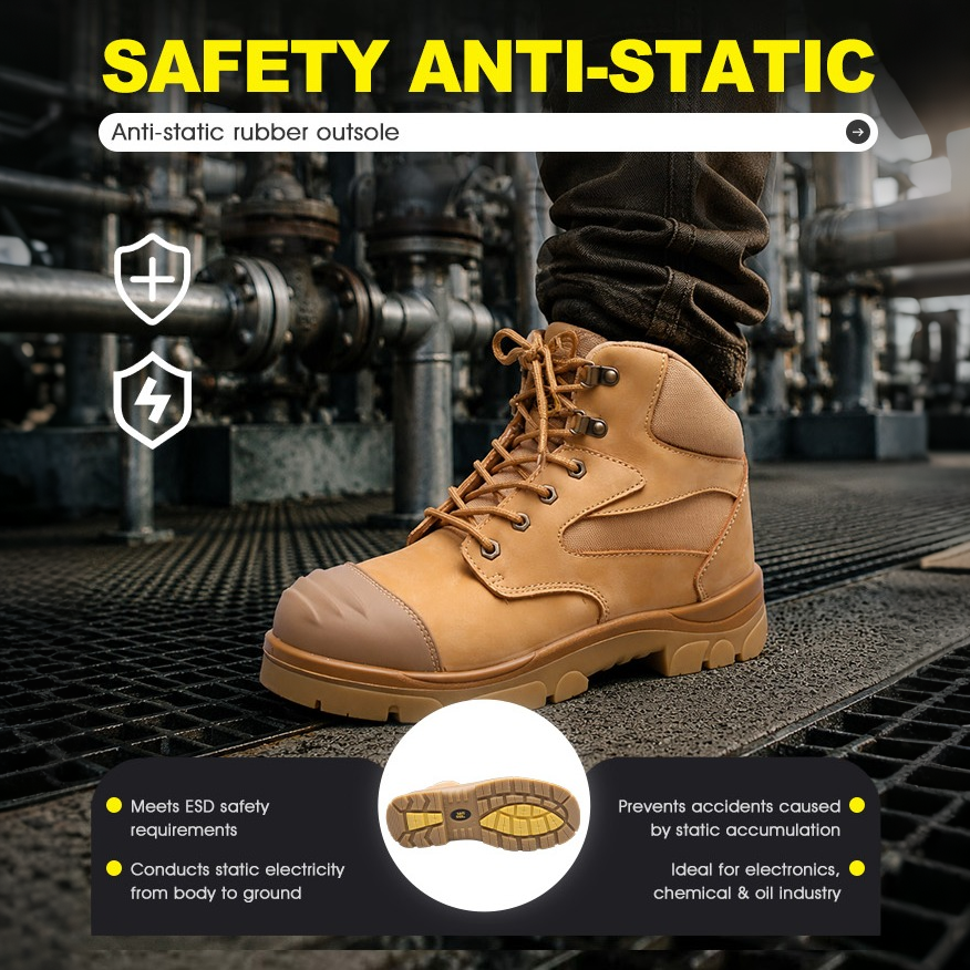 Anti-Slip Waterproof Men's Anti-Puncture Construction Industrial Steel ...