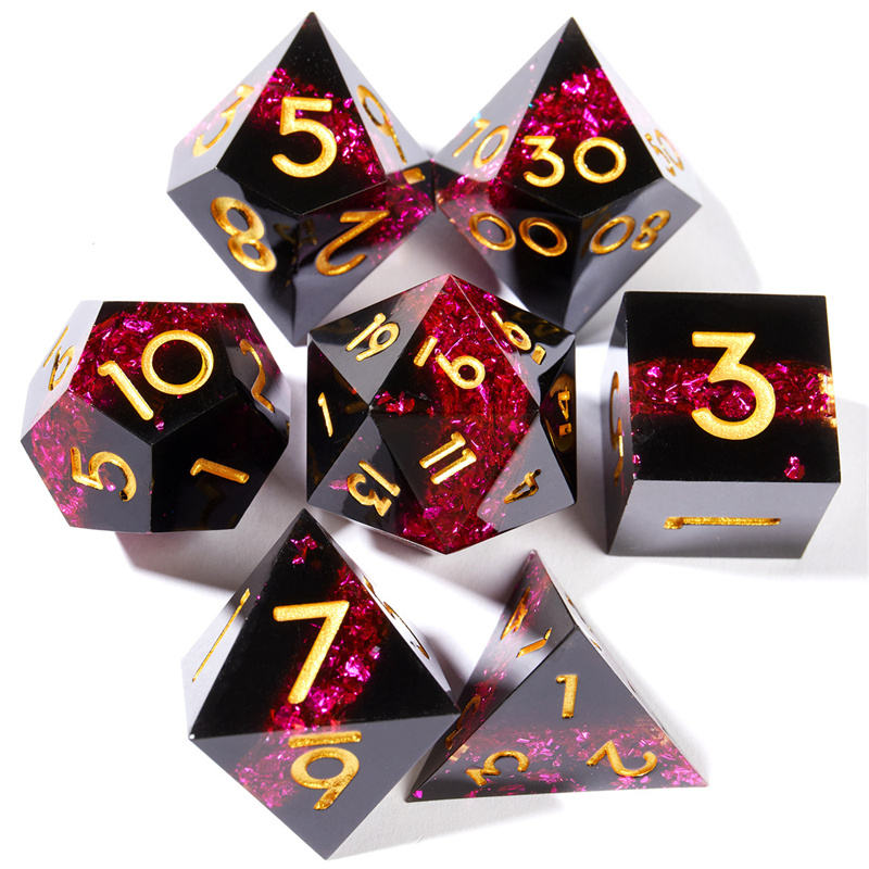 Polyhedral Resin Rpg Dice Set For Dnd & Rpg Games - Oem Available