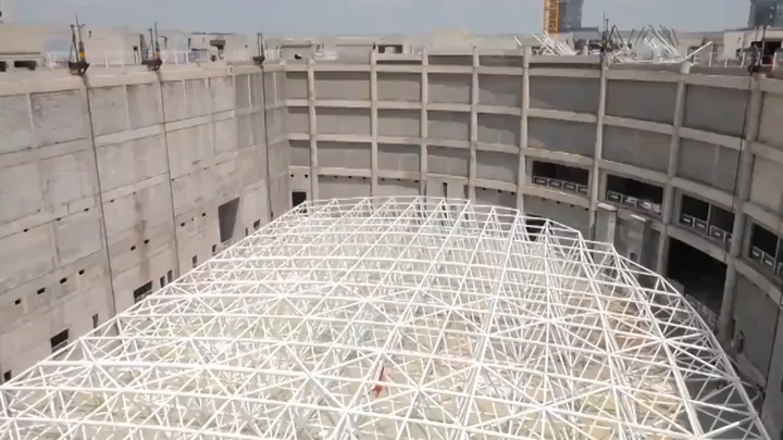 LF Space Frame Auditorium Sheds Construction Steel Structure Sports Hall