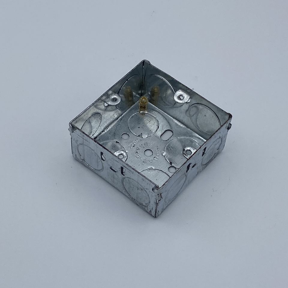 Electrical GI Metal Conduit Box 3x3 Silver Galvanized Steel Junction ...