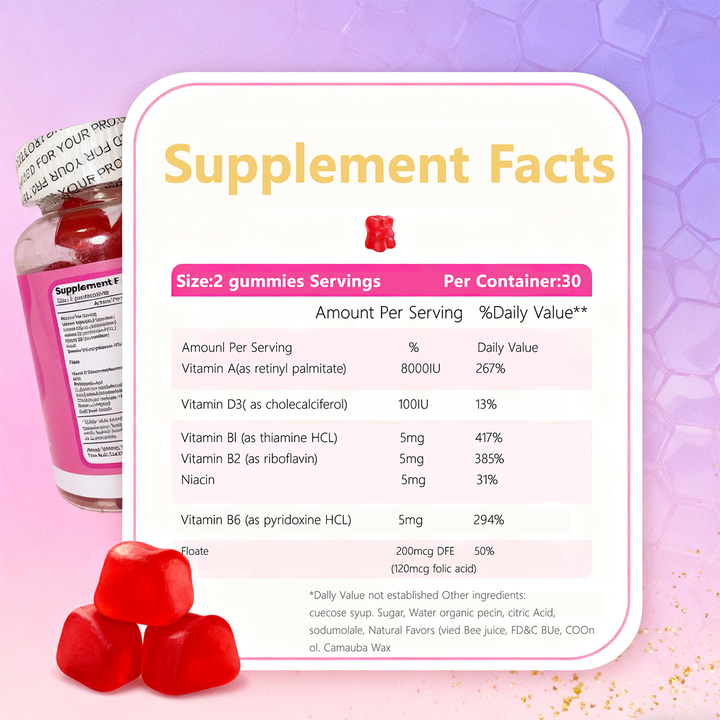Marine Collagen Gummies 5000mg - Skin Hydration & Joint Support with ...