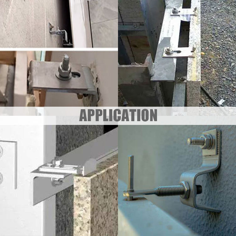 Stone Cladding Support System Angle Curtain Wall Bracket for Fixing ...