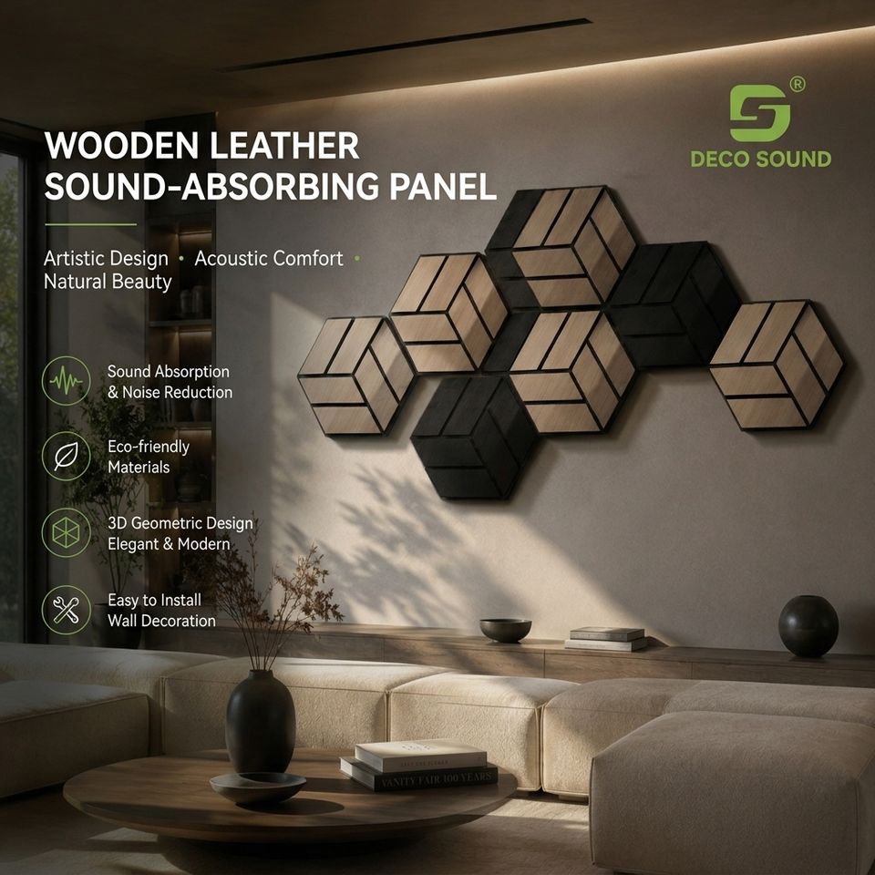 Deco Sound Polyester Acoustic Wall Panels 90% Noise Reduction Modern ...