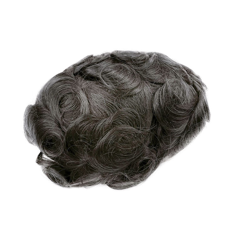 Wholesale Full Pu Skin Base Toupee for Men Split Knot 0608mm Indian ...