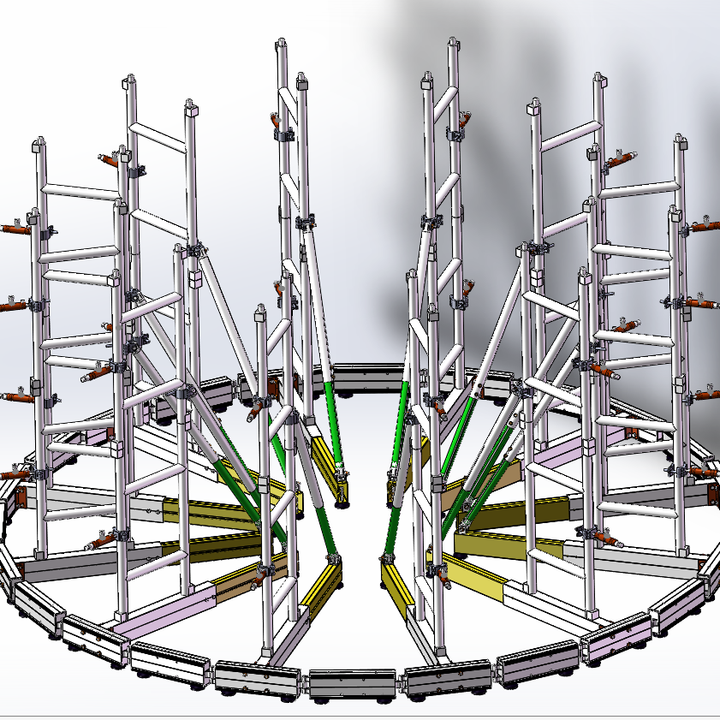 led module video wall ground support stack system| Alibaba.com