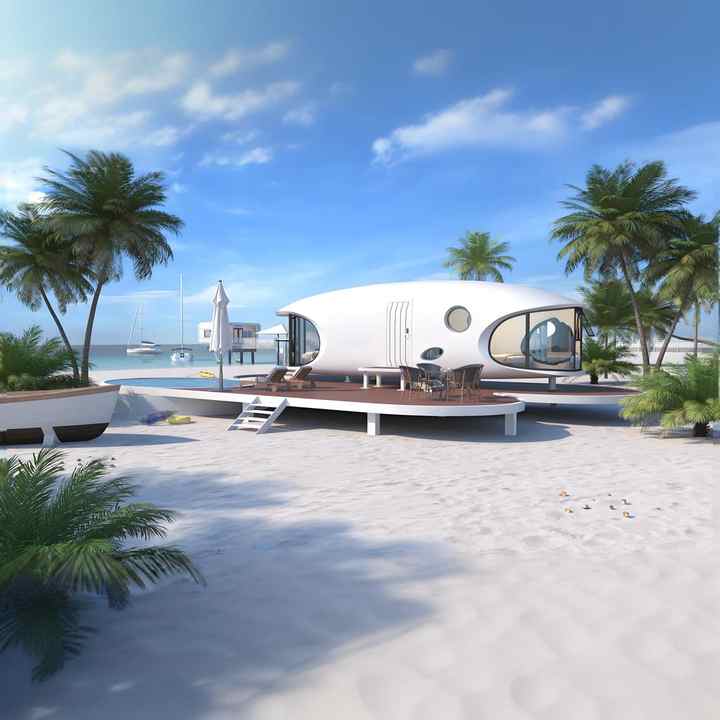 Modern Apple Cabin Tiny House - Luxury Container Support