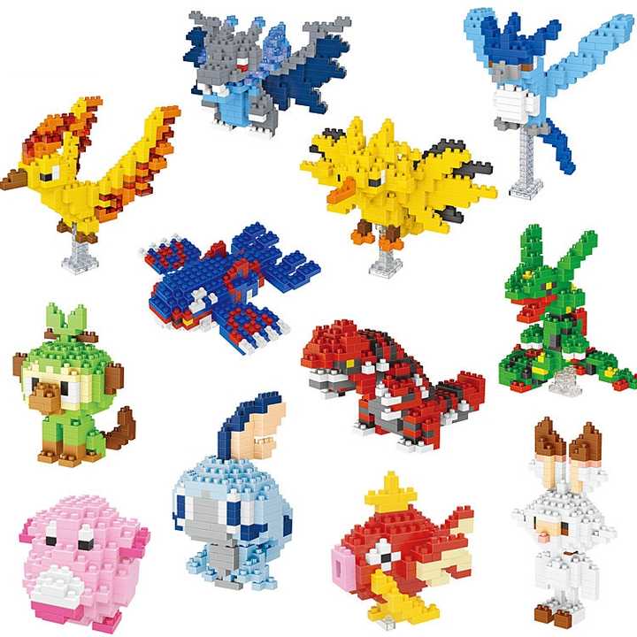 LNO241-317 Anime Character Model Building Blocks for Kids