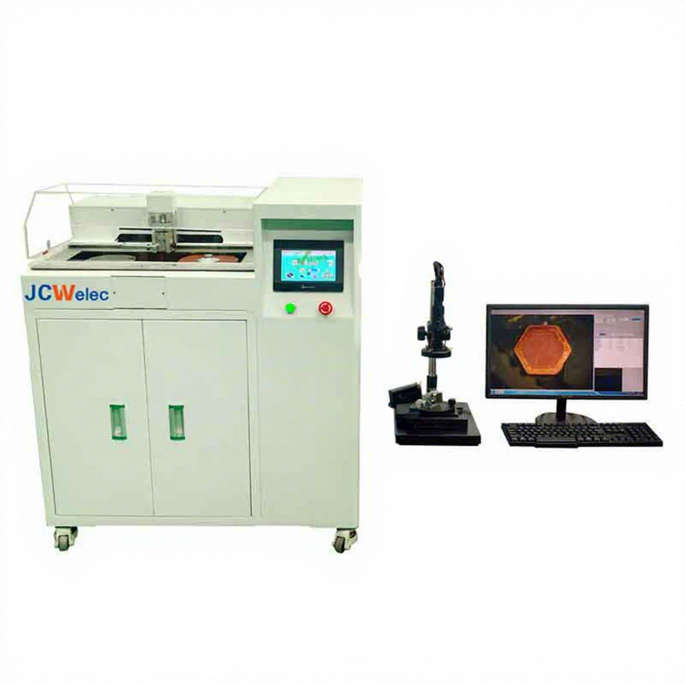 JCW-QC40 Full Automatic Terminal Cutting Grinding Cross Section ...