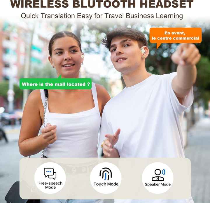 Q16 PRO AI Real-Time Translation Earbuds - Perfect for Travel