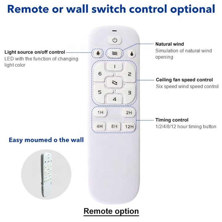 Easy Installation CB CE Certified Remote Control 52 Inch Led Ceiling ...