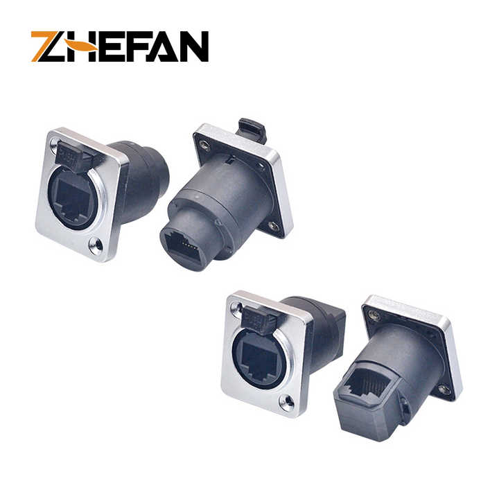ZHEFAN RJ45 Waterproof Connector - IP68 Ethernet Socket