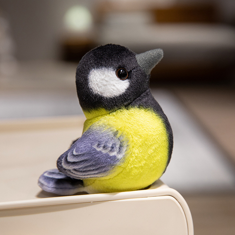 Cute Simulation Bird Tree House Plush Toy Sparrow Bird Nest Puppet Doll ...