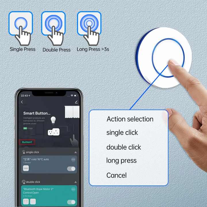 Zigbee Alarm Button Remote Controller Sos Panic Button for Emergency ...