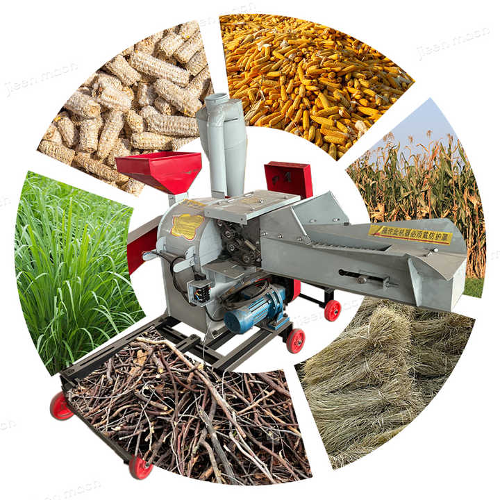 New Diesel Engine Multipurpose Farm Livestock Grass Straw Chopper ...