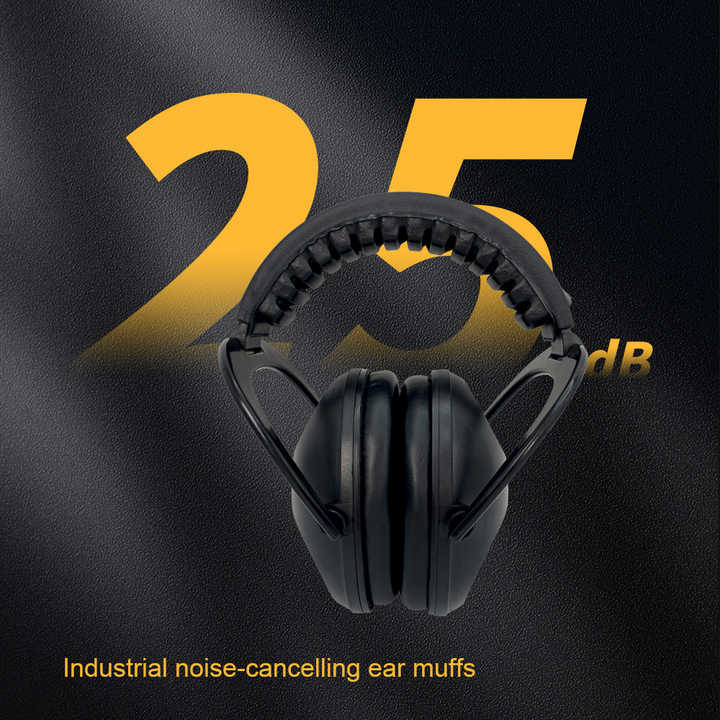 Noise Reduction Safety Ear Muffs, Hearing Protection Earmuffs, NRR 25dB ...