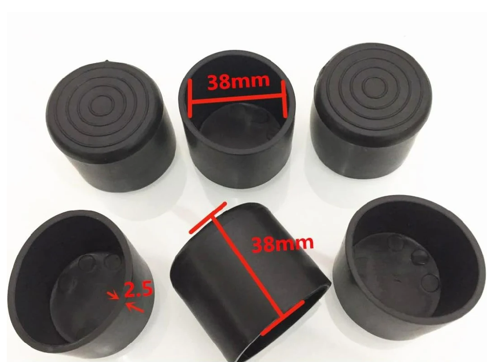 Round Pipe Inside End Plugs Push in Feet Round Tube Insert PE PP ...