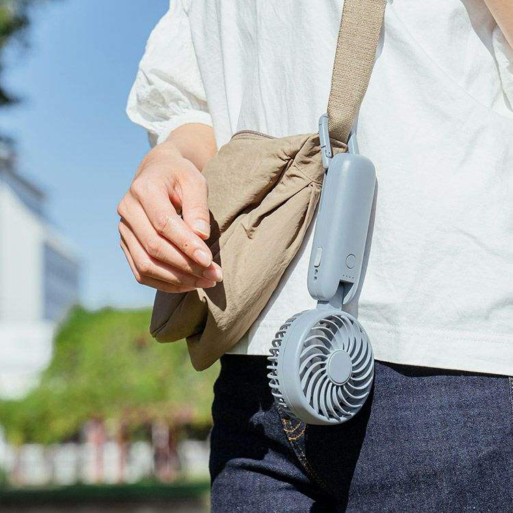 Outdoor 2000mAh Handheld Portable Electric Fan High Speed Rechargeable ...