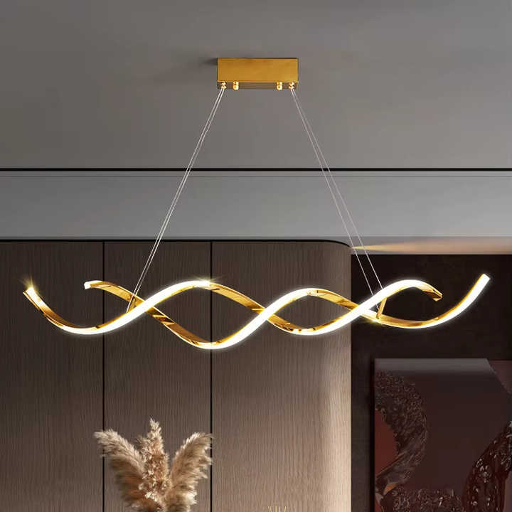 Modern Simple Creative Twist Designer Bar Dining Room Hanging Lamps ...