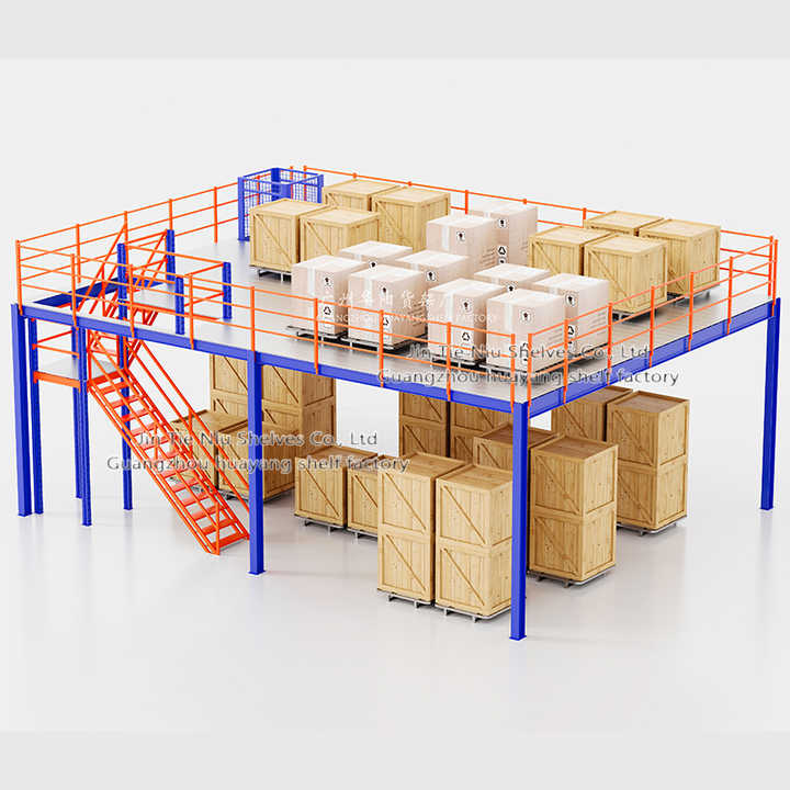 I Beam Steel Structure Mezzanine Floor Rack For Warehouse Storage ...