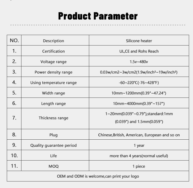 For Certification 120V Customizable Wattage Band Heater Silicone Rubber ...