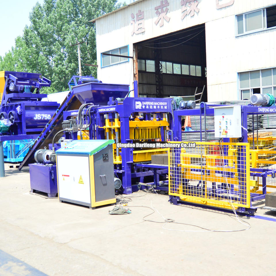Qt8-15 Hydraulic Hollow Cement Brick Making Machine Cement Block Making ...