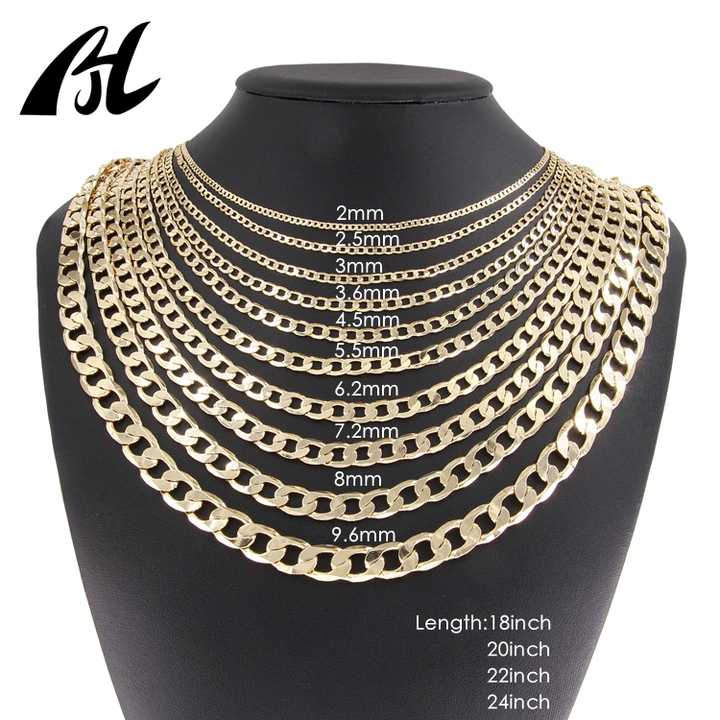 Shop High Quality Gold Plated Cuban Link Chains for Men & Women