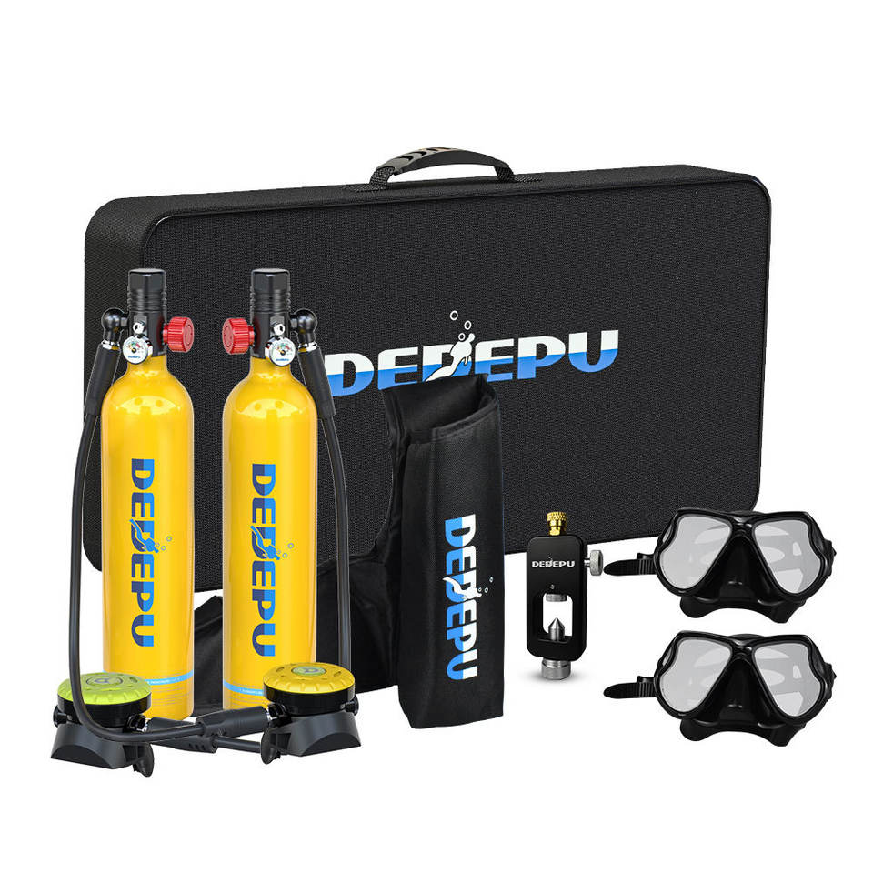DEDEPU 1L Double Bottle Diving Equipment Underwater Free Breathing ...