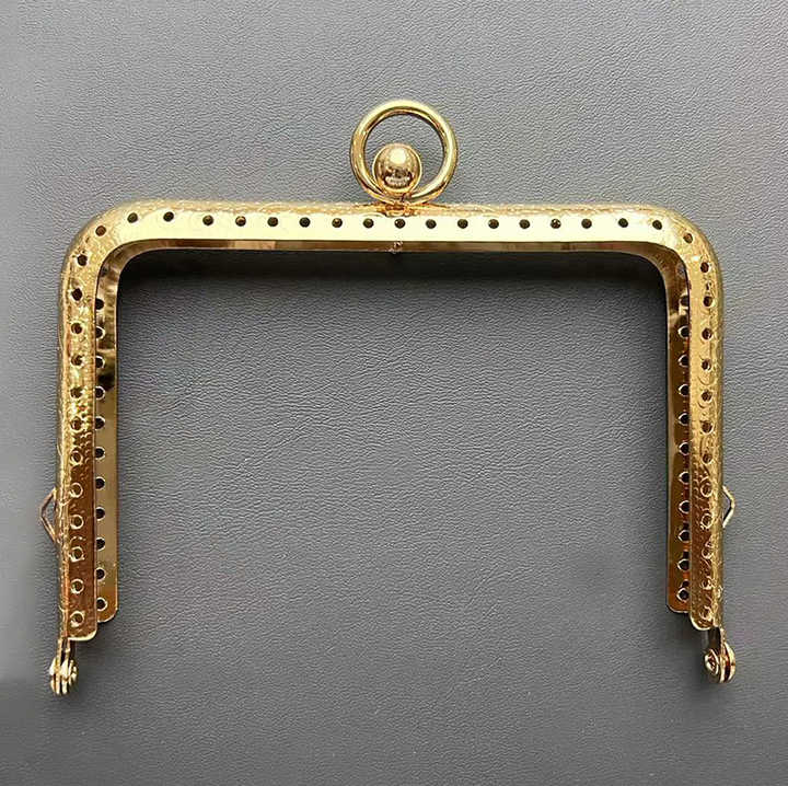 Vintage Metal Purse Frame with Kiss Clasp - DIY Bag Accessories