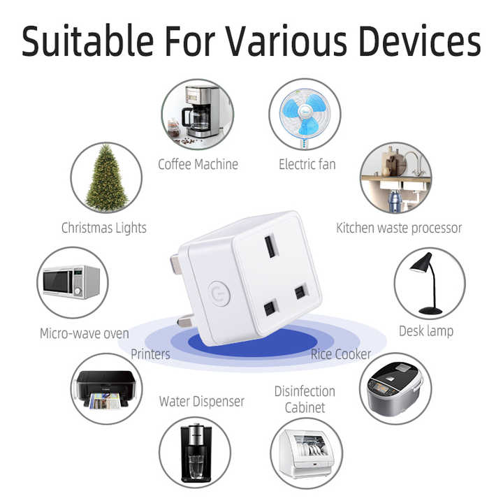 1500W 15A UK Conversion Switch Socket Electric Plug Countdown Function ...