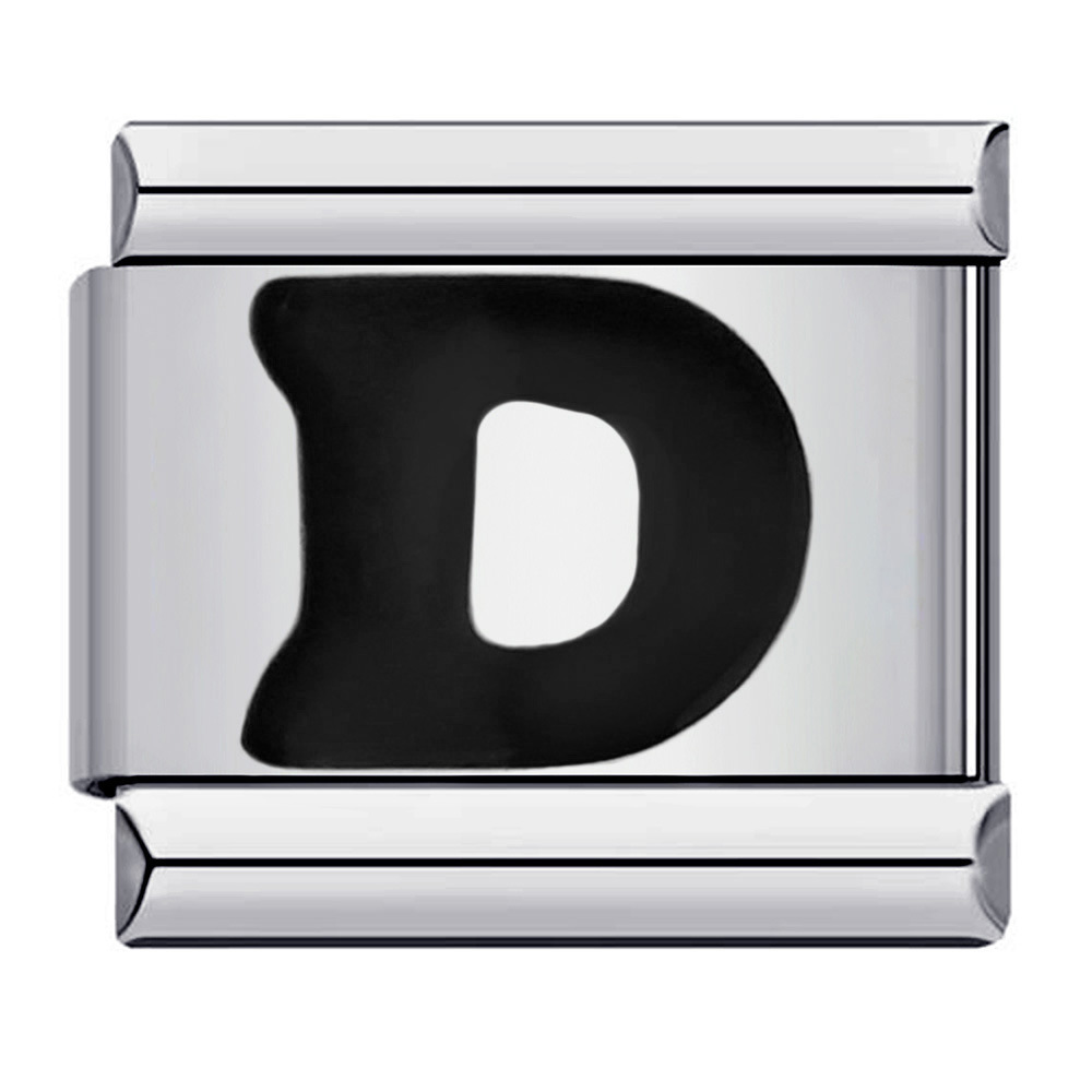 Stainless Steel Trendy Letter English Initials DIY Italian Charm Wrap ...