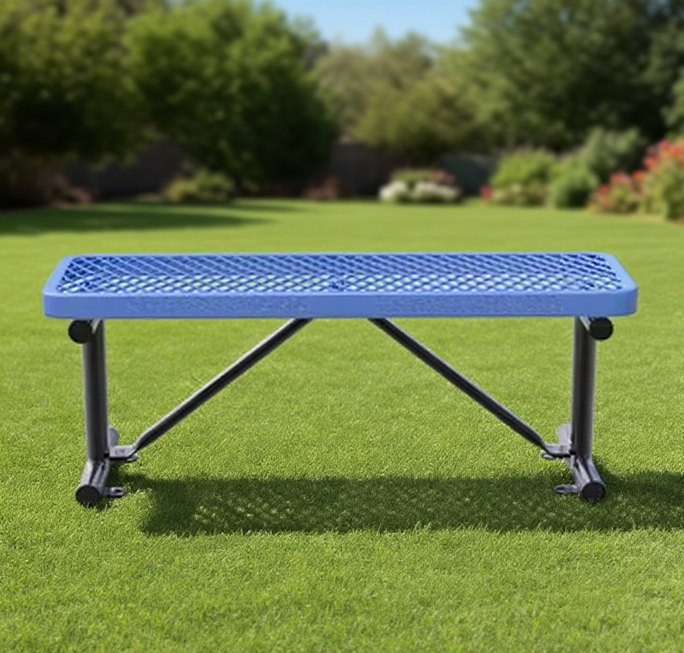 OEM High Quality 48" Blue Iron Thermoplastic Assembled Modern Outdoor ...