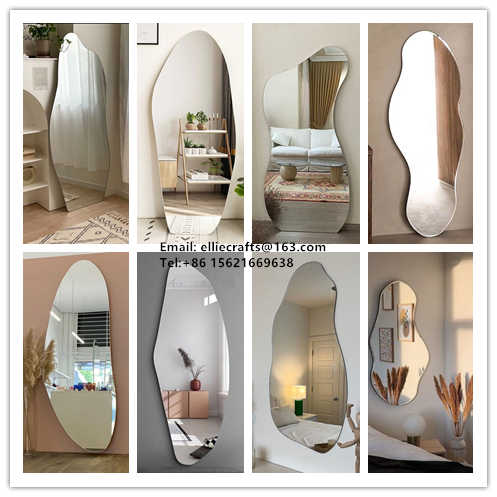 Asymmetrical Wall Mirror Design Decorative Aesthetic Wall Hanging ...